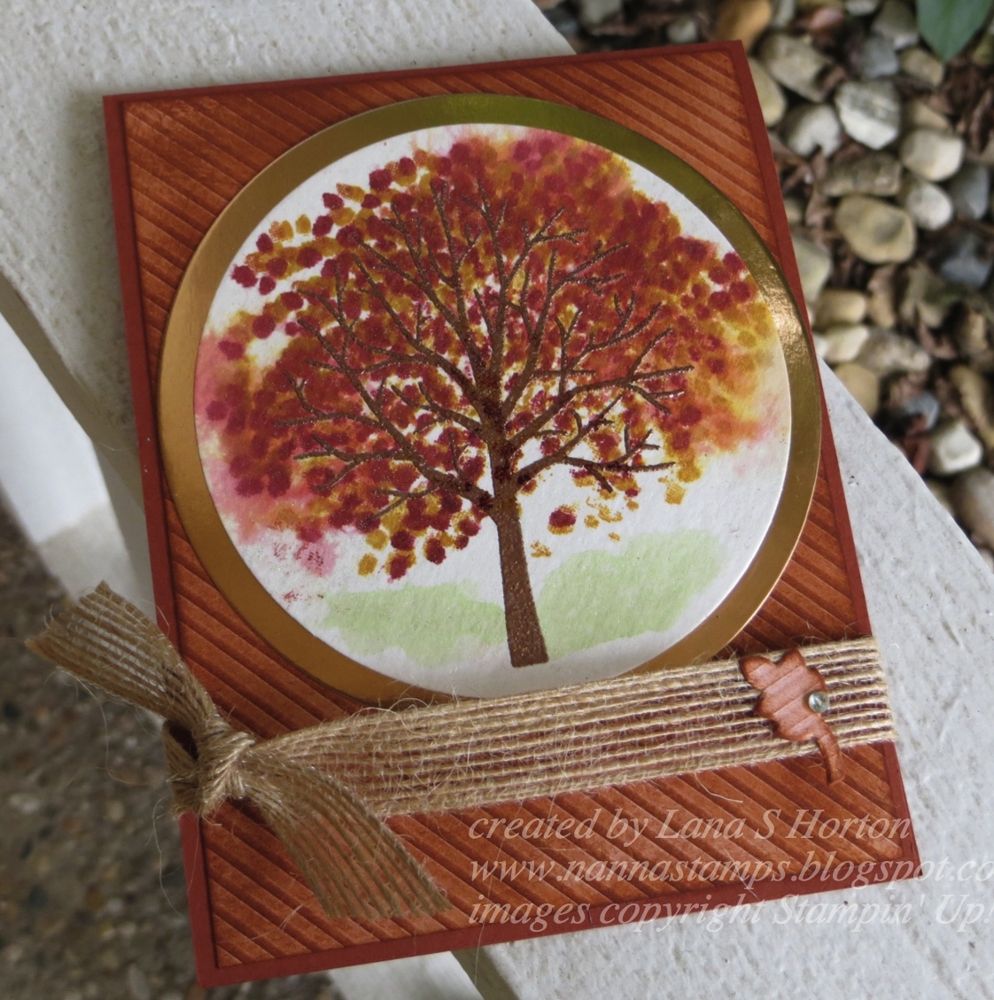 Stamping with Nanna: A Beautiful Fall Tree and A Mini Tutorial
