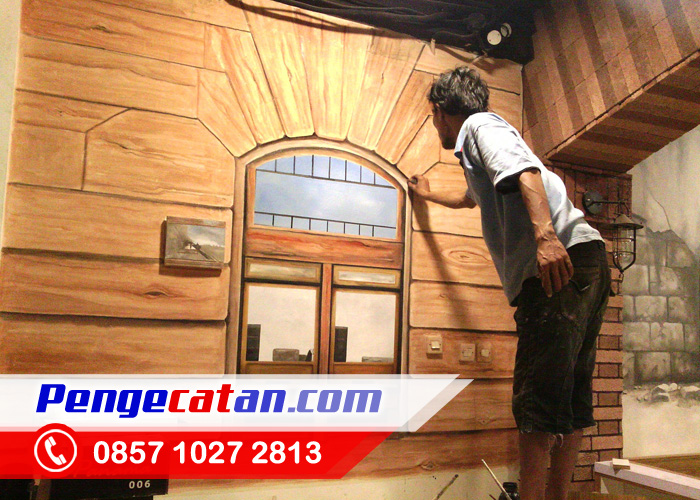 Cat Tembok Motif Tekstur Serat Kayu - Kreasi Cipta Indonesia