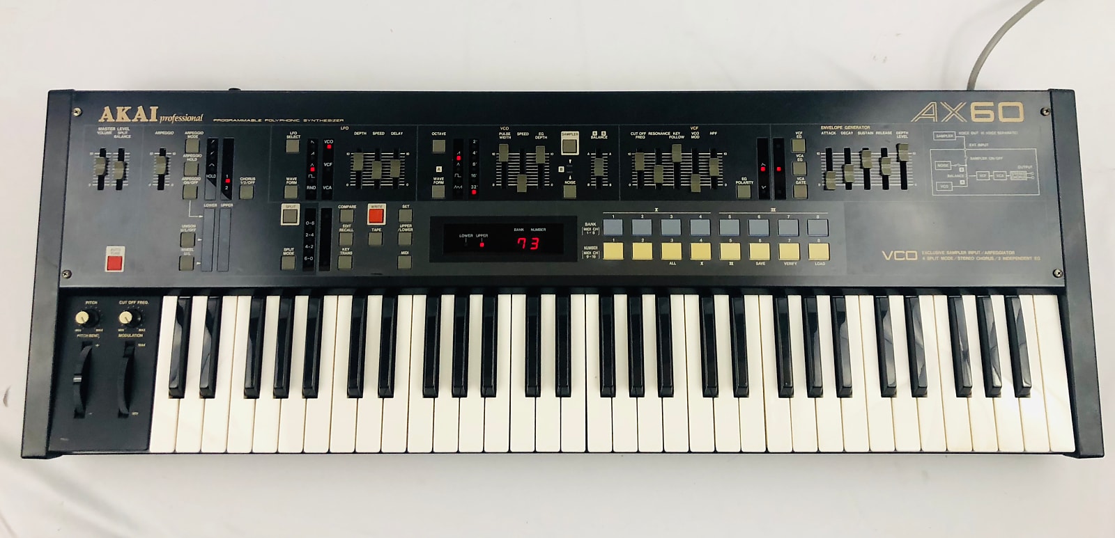 MATRIXSYNTH: *Vintage* Akai AX60 Analog Synthesizer, 1980’s SN 10725-32528