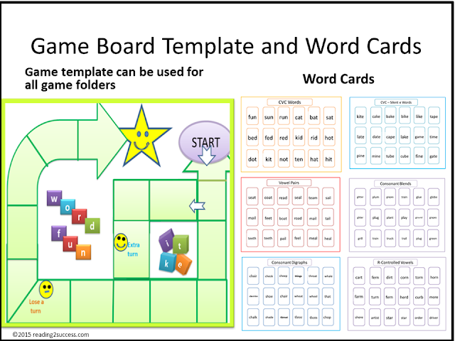 Reading2success: Easy to Make Phonics Game Folders