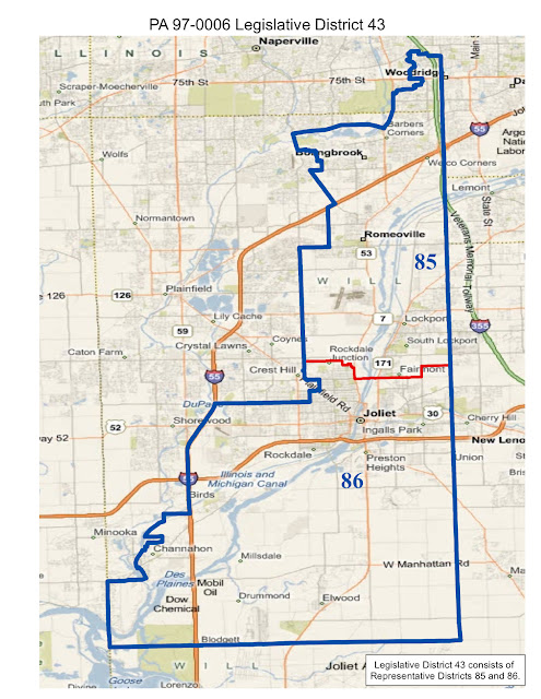 Will County Politics: Realigned Illinois State Legislative and State ...