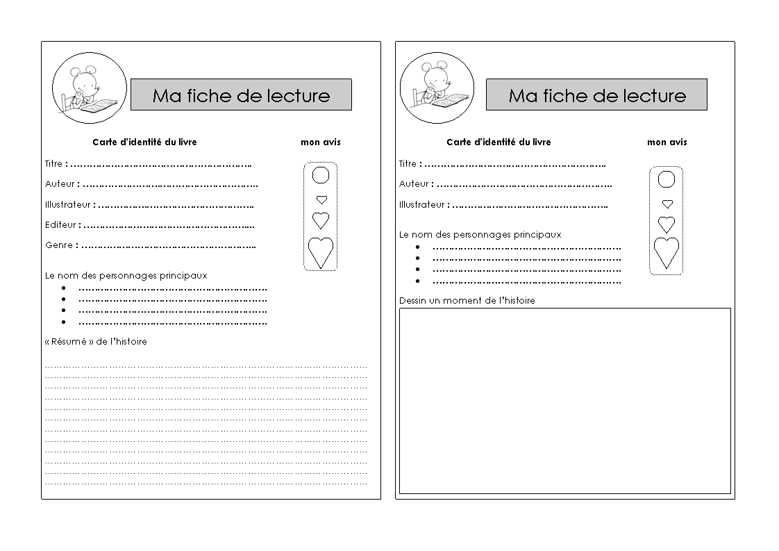 En classe avec Ludo: fiche de lecture