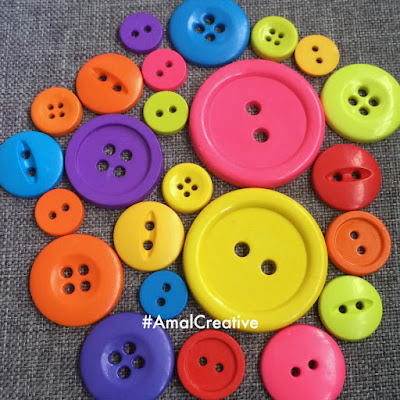 Amal Creative: Butang Bulat Warna-Warni