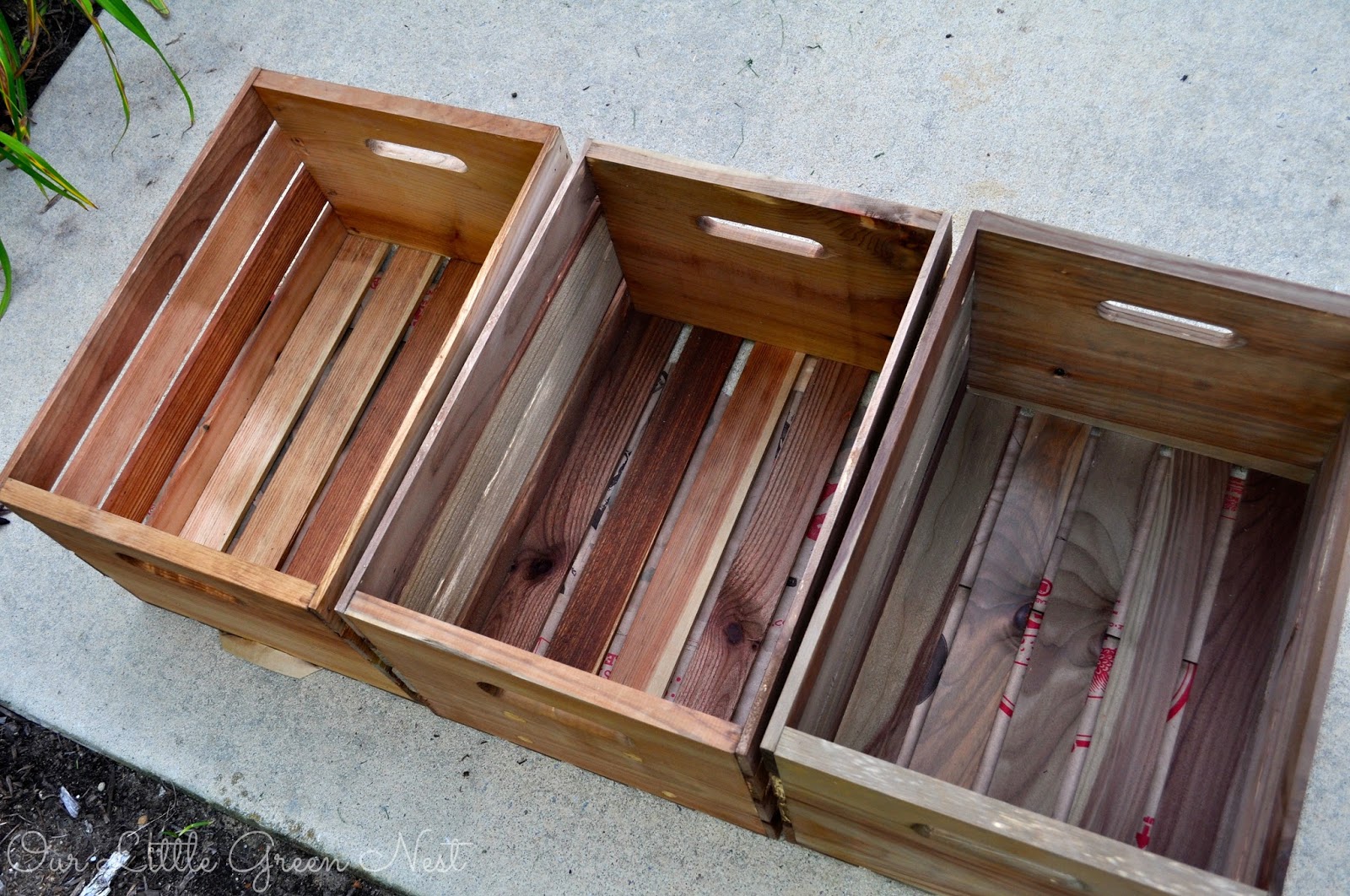 Our Little Green Nest: Weathered Wood Crates