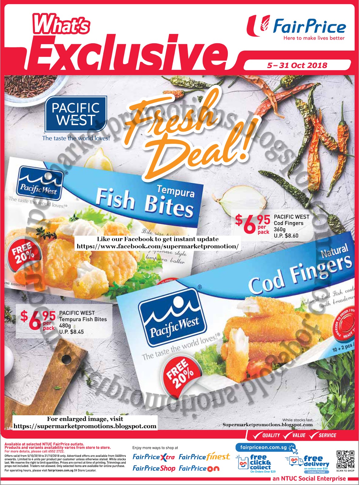 NTUC FairPrice Pacific West Fresh Deal! 05 - 31 October 2018 ...