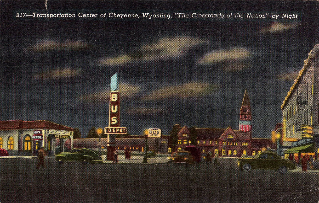 Phil Beard: Postcard of the Night No. 8, Cheyenne, Wyoming