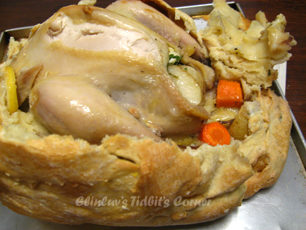Elinluv's Tidbits Corner: Roast Chicken In A Salt Crust