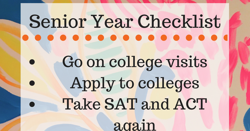 Senior Year Checklist