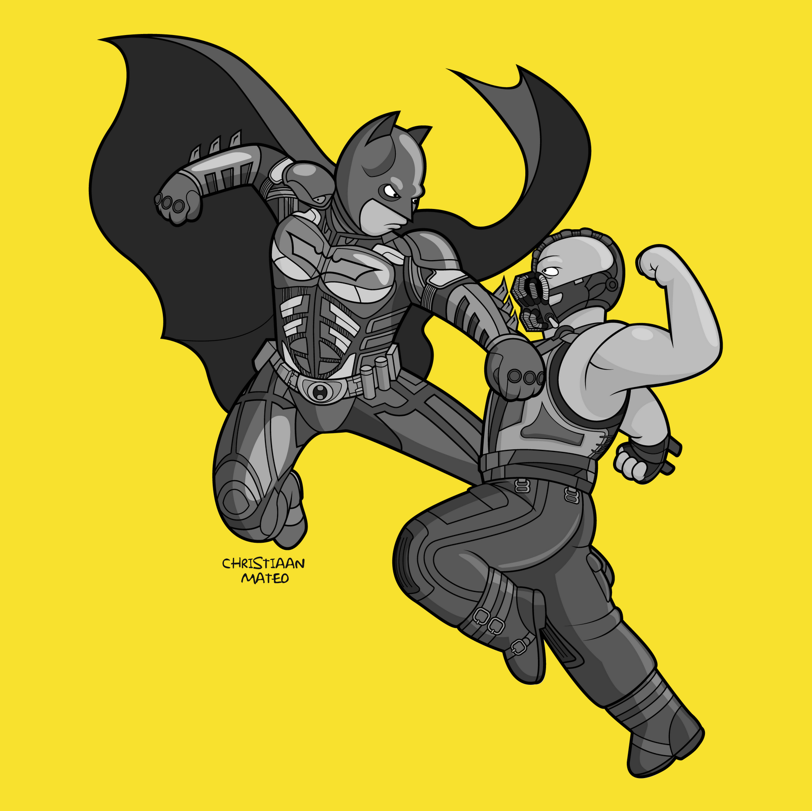 Christiaan Mateo: The Dark Knight Rises -Simpsons drawing