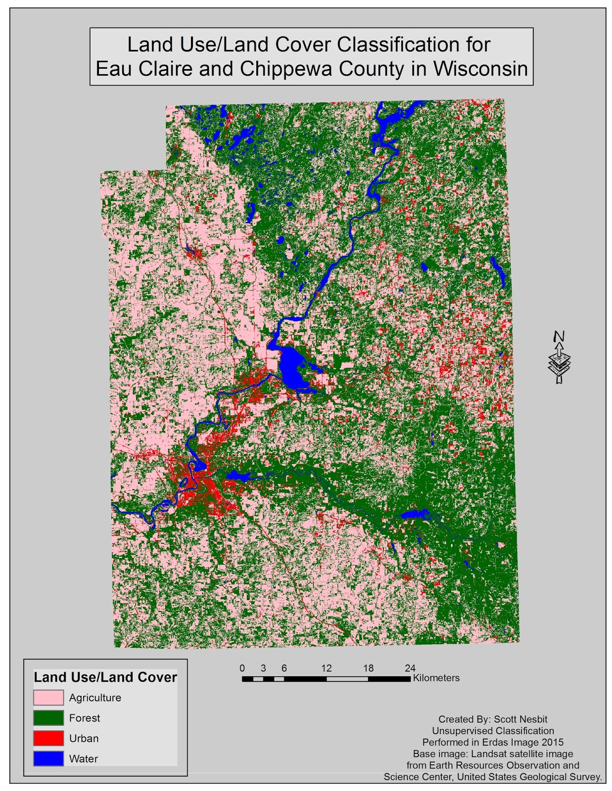 Advanced Remote Sensing: Geography 438: Lab 4: Unsupervised Classification Advanced Remote Sensing: Geography 438: Lab 4: Unsupervised Classification