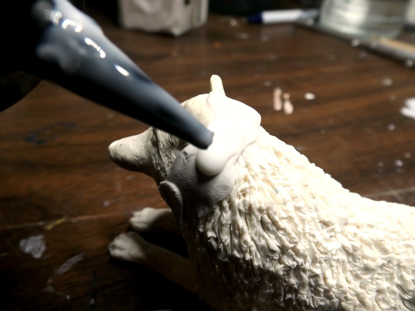 Holly's Creations in Clay: Wolf Sculpture Process