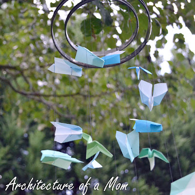 Architecture of a Mom: Paper Airplane Mobile