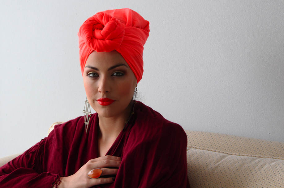 Turban Styling Street Style with Make Up by Razana Omar