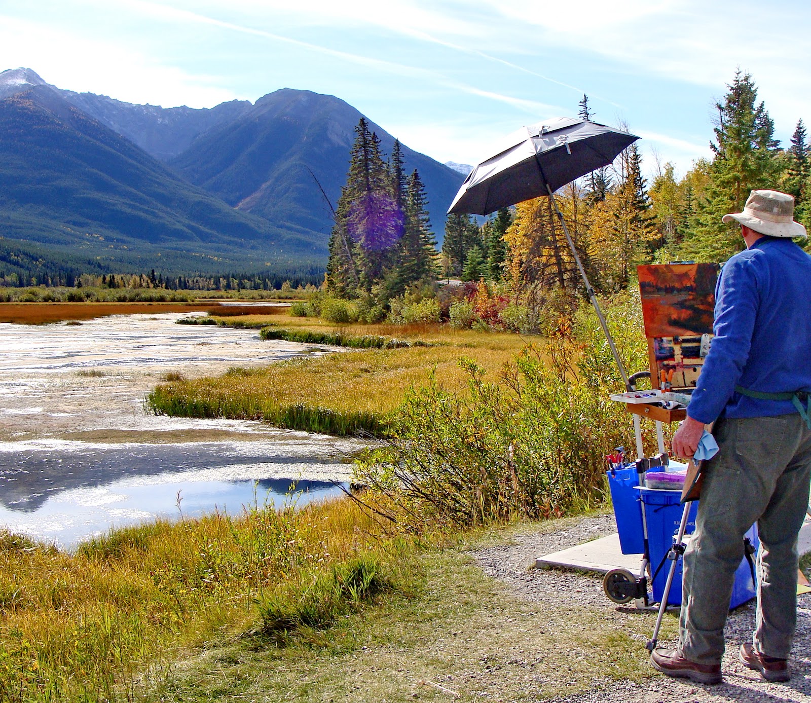 Brian Buckrell's GO TO YOUR ROOM !: Acrylic Plein Air - my set up