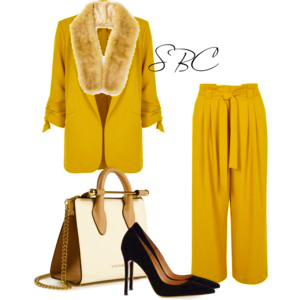 Mustard color Pant suit