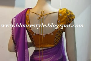BACK NECK BLOUSE READY MADE AND CUSTOMIZED DESIGNER BLOUSE WITH BLOUSE ...