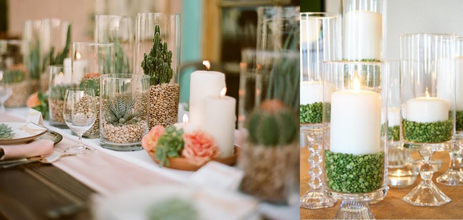 Details: Simple Cylinder Centerpieces