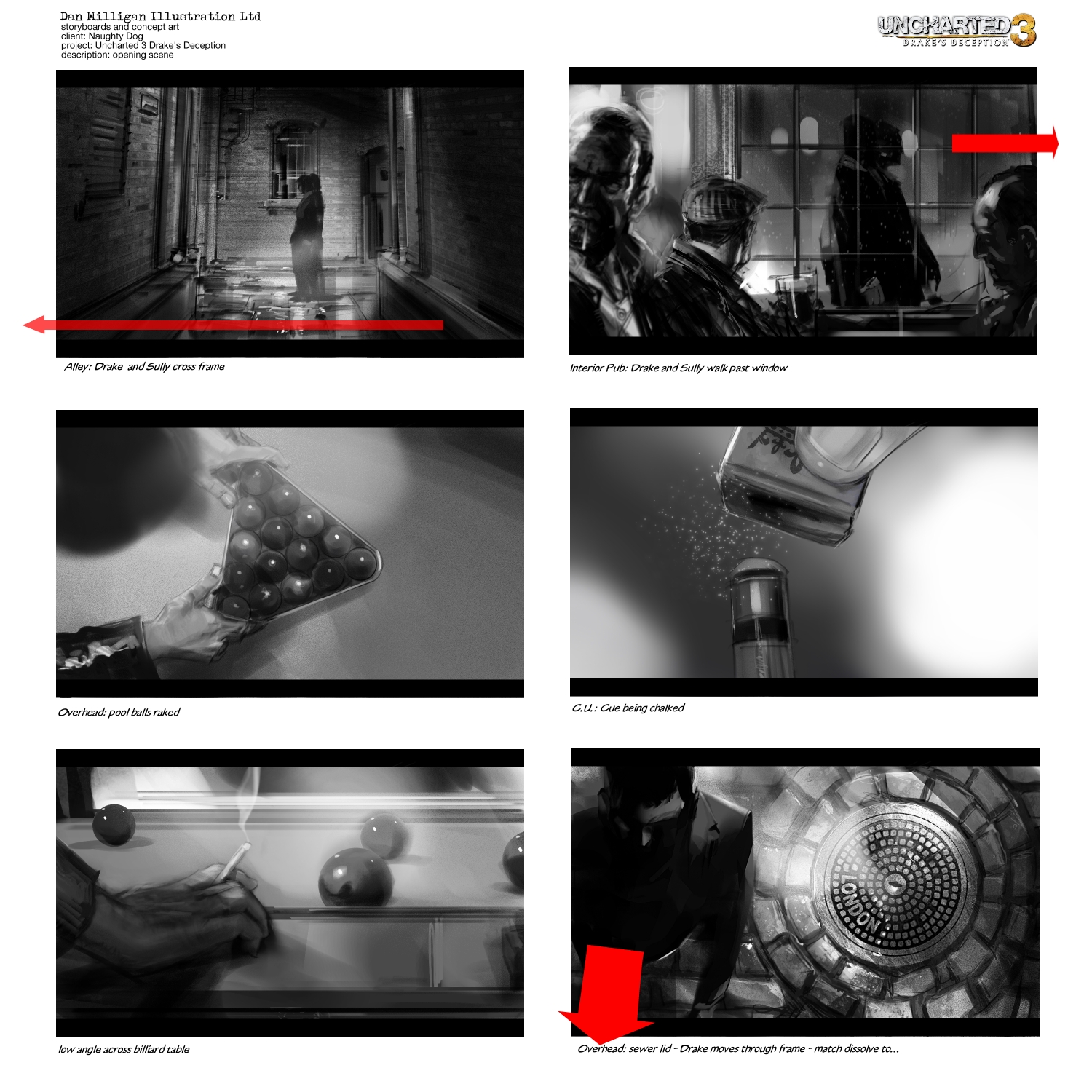 Dan Milligan Illustration Ltd. art blog: Uncharted 3 Drake's Deception ...