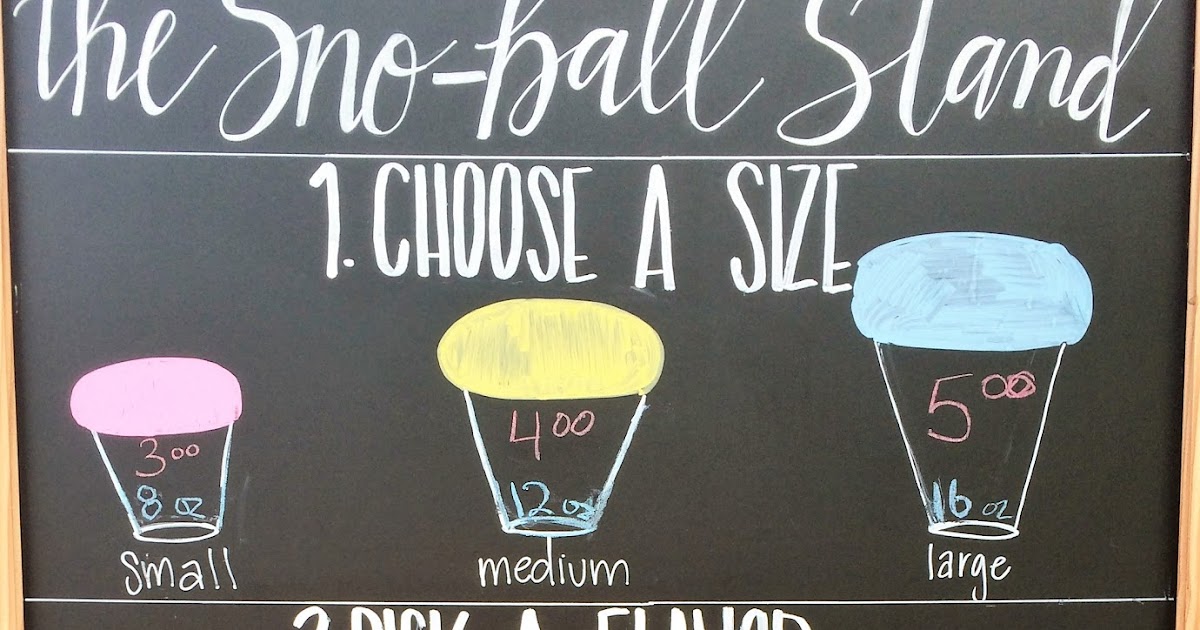 The Sno-Ball Stand: Our Menu and How to Order
