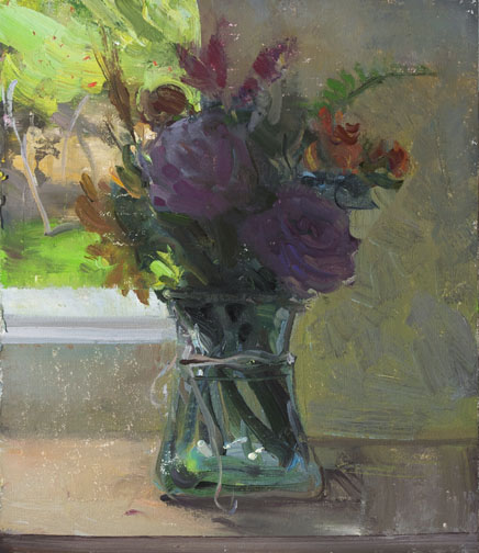 a painting a day: Bouquet and Dogwood, 10/21/2014