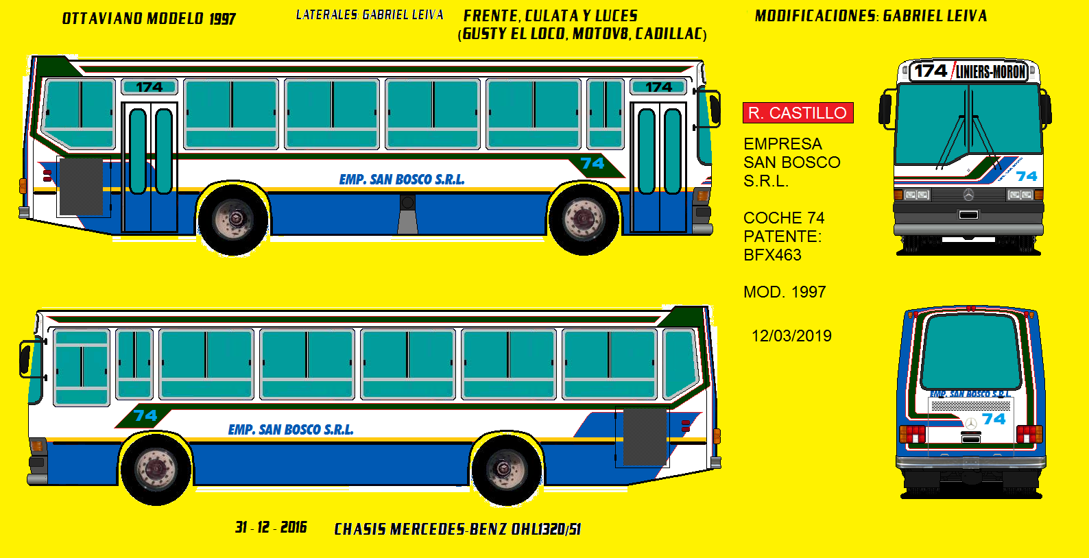VEHÍCULOS EN GENERAL: 490 - EL OTTAVIANO DE LA LÍNEA 174