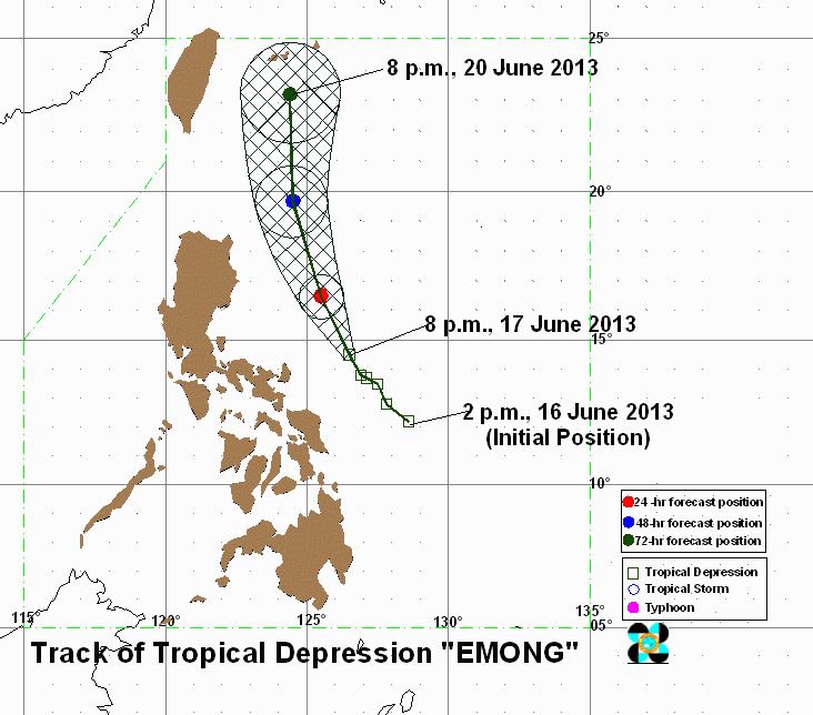 Pagasa issued typhoon “Emong” forecast | June 17, 2013