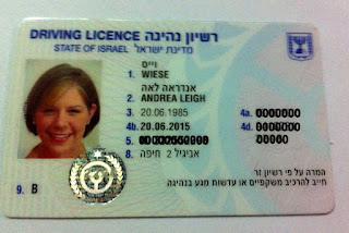 Driving licence in Israel