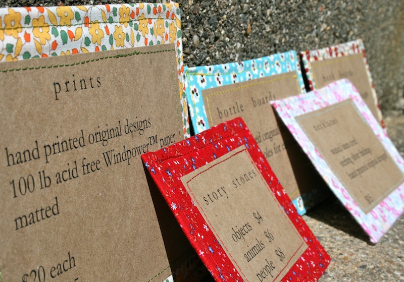 red bird crafts: DIY craft fair signs