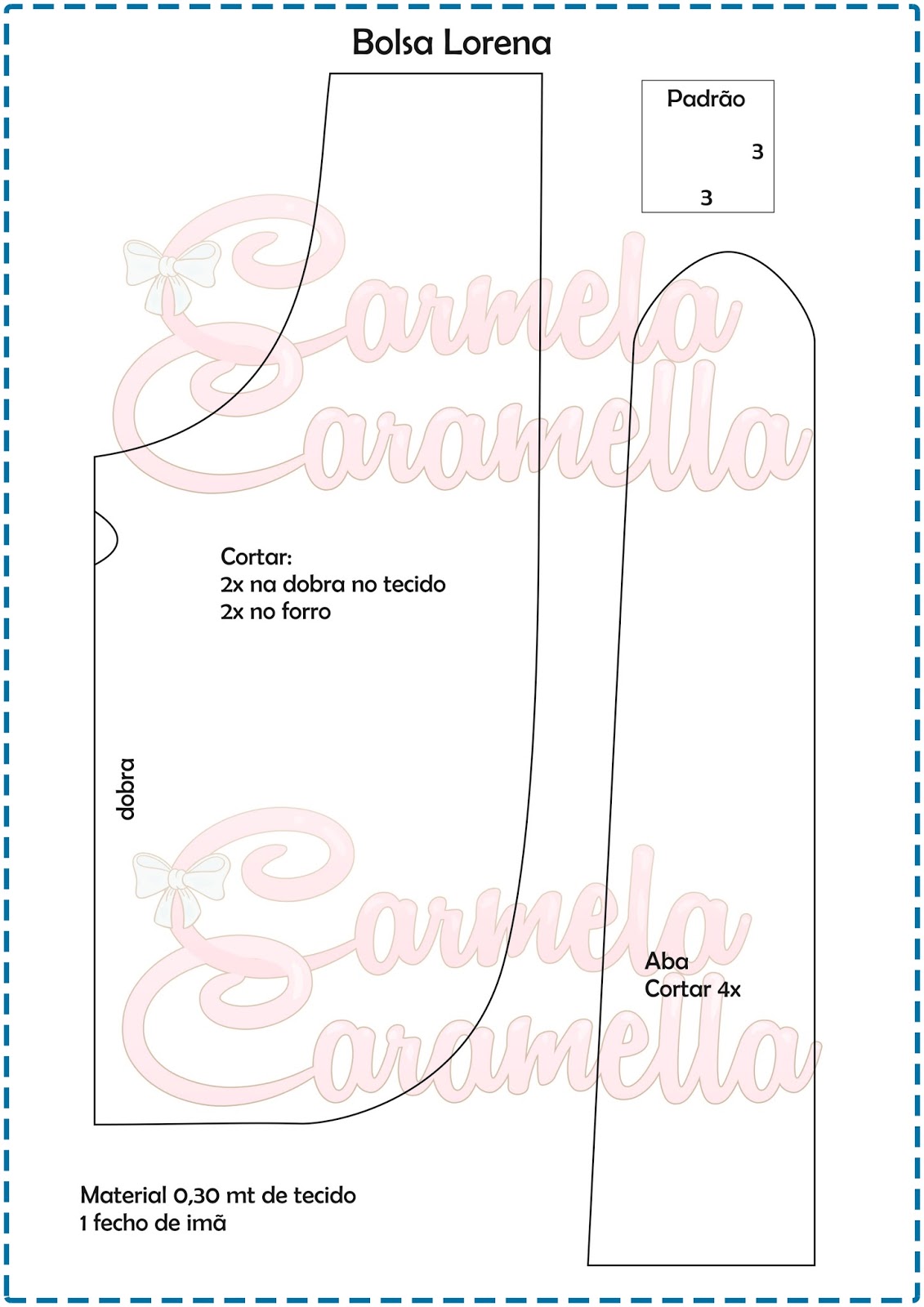 MOLDE - BOLSA - BOLSA INFANTIL - Diy Feltro