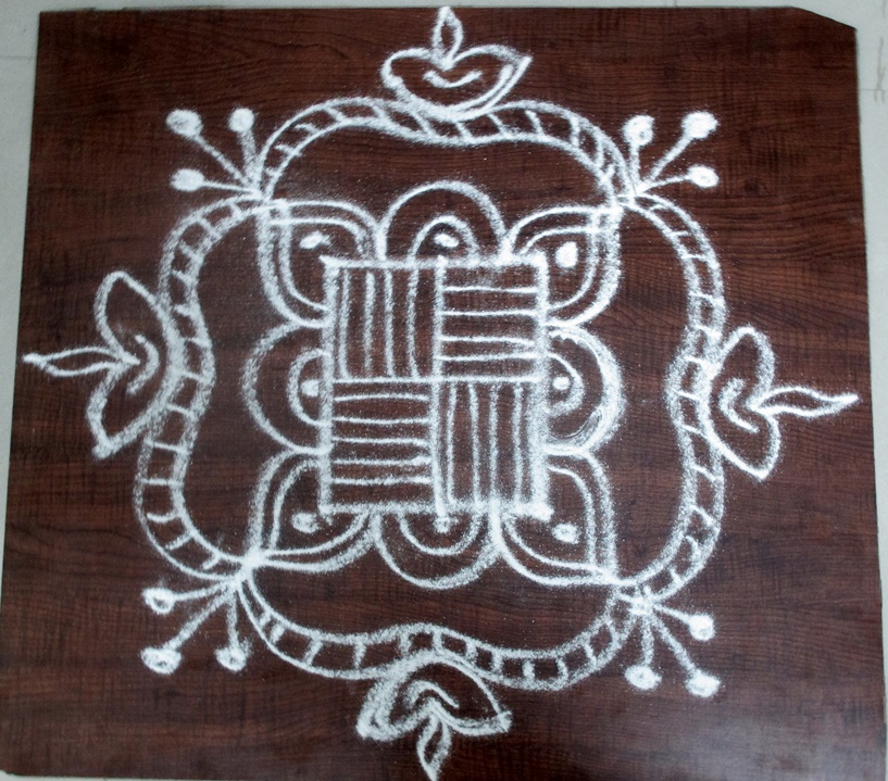 Free hand Rangoli / Kolam