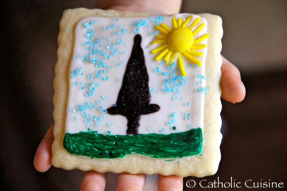 Catholic Cuisine: St. George and the Dragon :: A Sugar Cookie Story Quilt