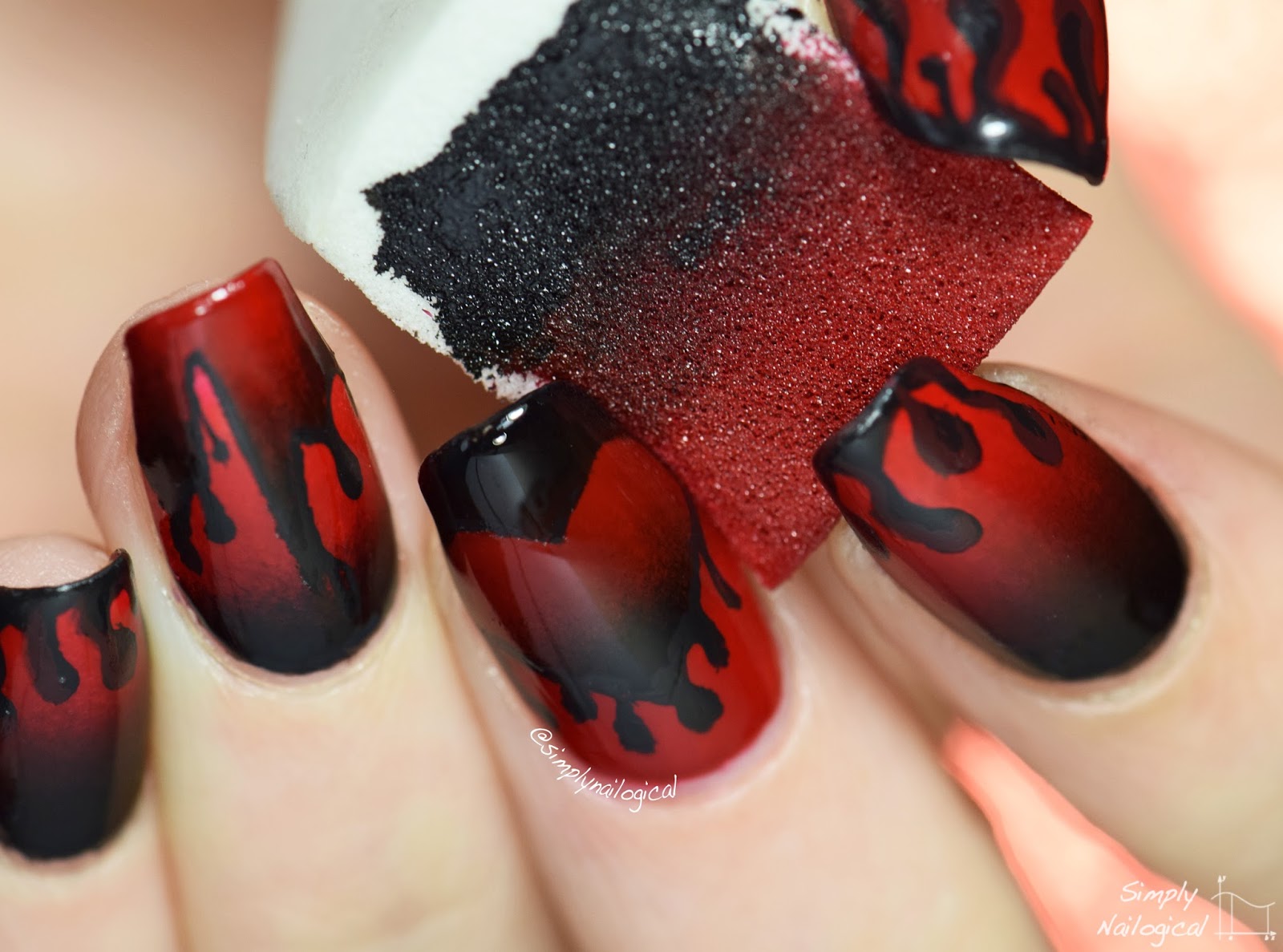 Simply Nailogical: It's a dark Valentine's Day... but a happy scaled ...