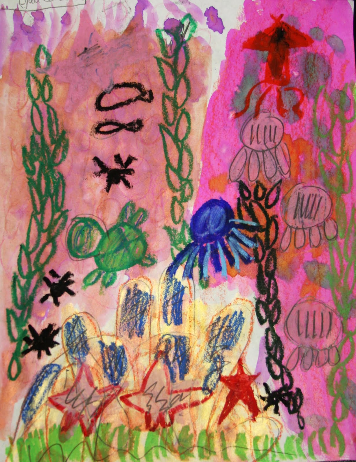 Briargrove Elementary Art Page: Coral Reef