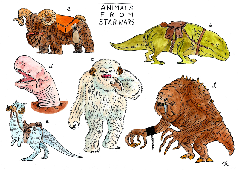 Mizmalog: ANIMALS FROM STARWARS