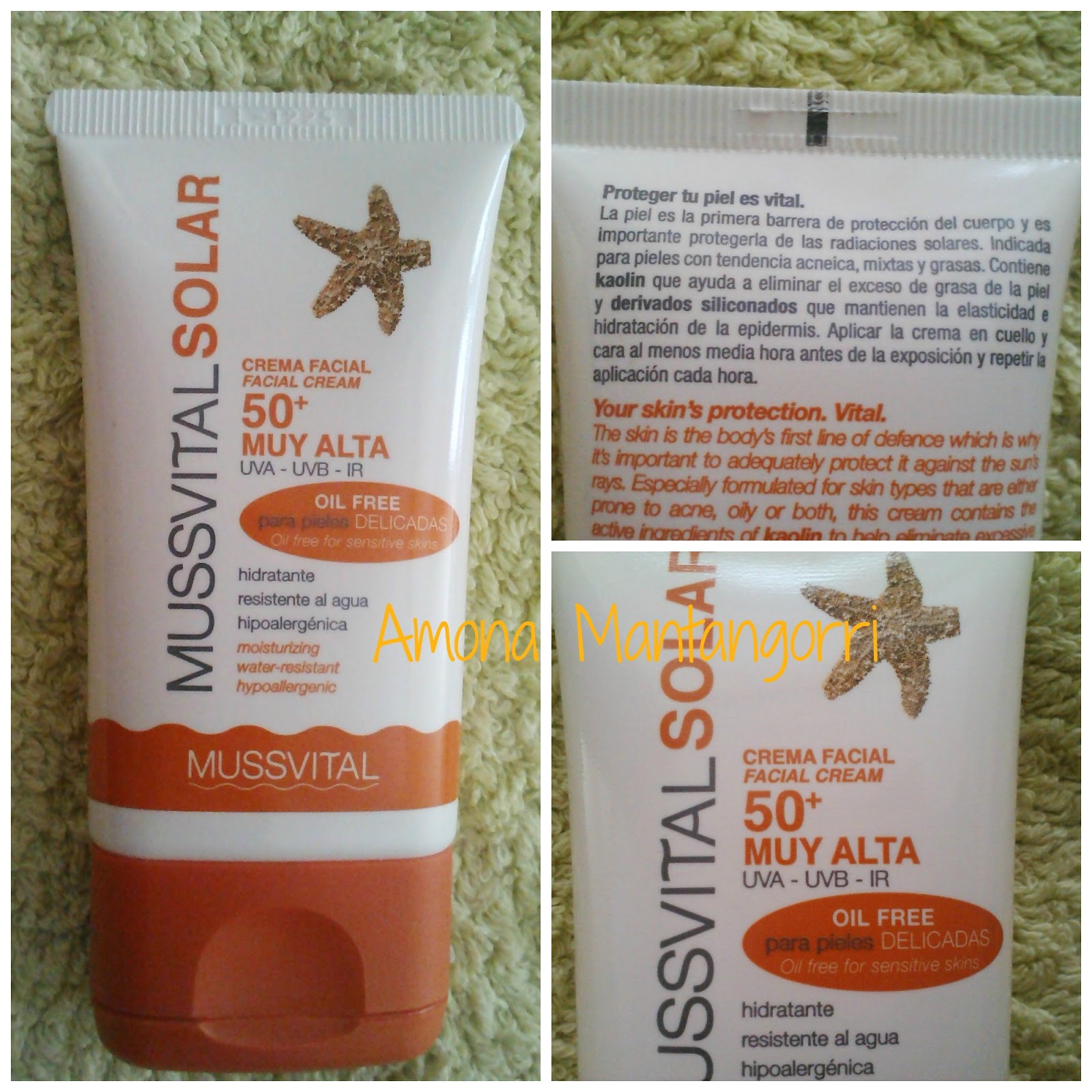 Amona Mantangorri: Crema solar