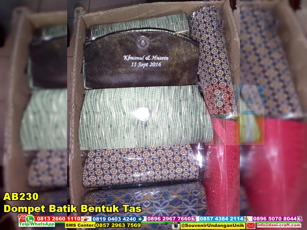Dompet Batik Bentuk Tas | Souvenir Pernikahan