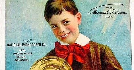 Phonautographist : The Edison Phonograph "Never So Happy" Vintage ...