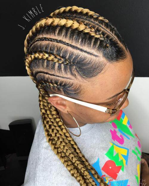 +17 Trendy Black Cornrows Hairstyles 2020 To try - style afrika