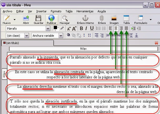 EDITOR WEB: ESCRIBIR TEXTO EN KOMPOZER