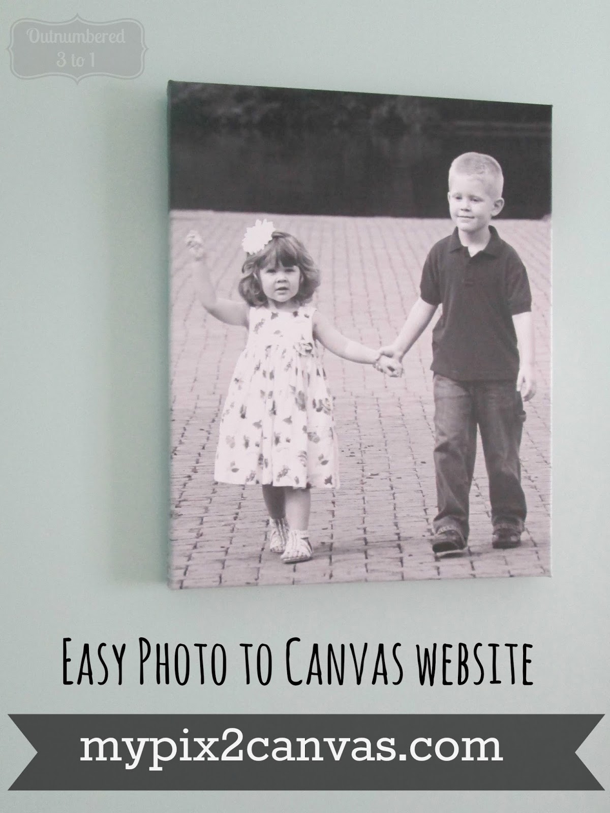 Easy Photos to Canvas Website - MyPix2Canvas Review - Outnumbered 3 to 1
