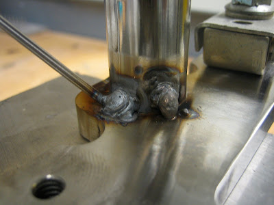 Bad Ass Moped: Welded Steering Column