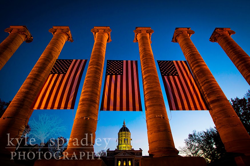 Kyle Spradley Photography Blog: Flags on the Columns for Veteran's Day ...