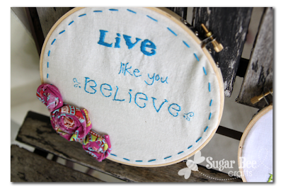 Girls Camp Craft - Embroidery - Sugar Bee Crafts