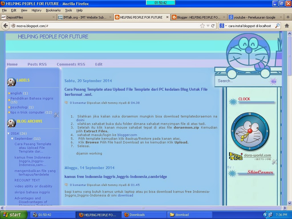 HELPING PEOPLE FOR FUTURE: Cara Pasang Template atau Upload File ...