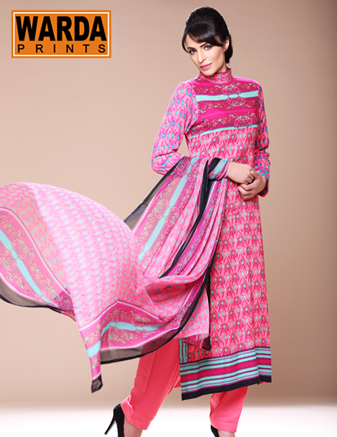 Warda Khaddar prints fall/winter designer collection 2013 ...