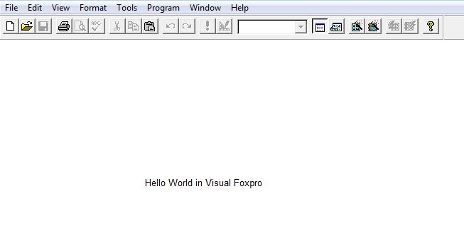 Free Programming Source Codes and Computer Programming Tutorials: Hello World in Visual Foxpro