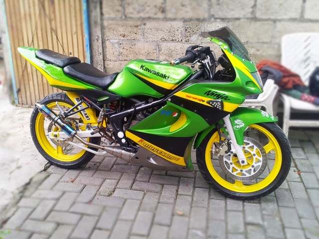 Modifikasi Ninja Rr Mono 250 150 Fi Full Fairing Bagus Sederhana Tapi ...