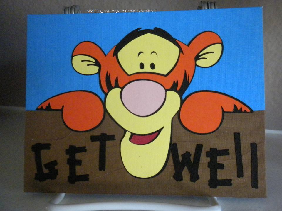 Simply Crafty Creations by Sandy S.: Tigger Get Well Card