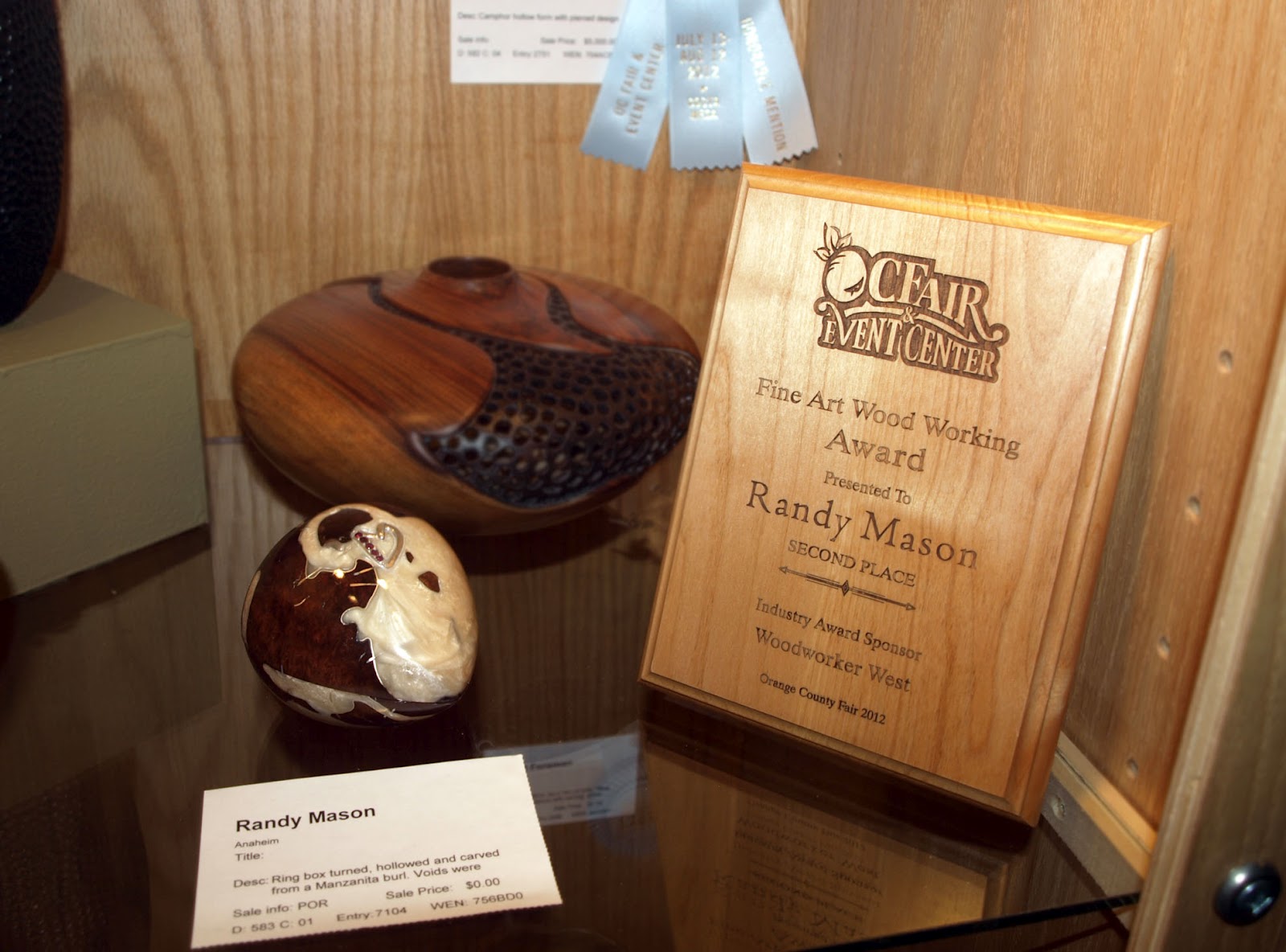 The Barefoot Woodworker: Winning at the OC Fair Woodworking competition!