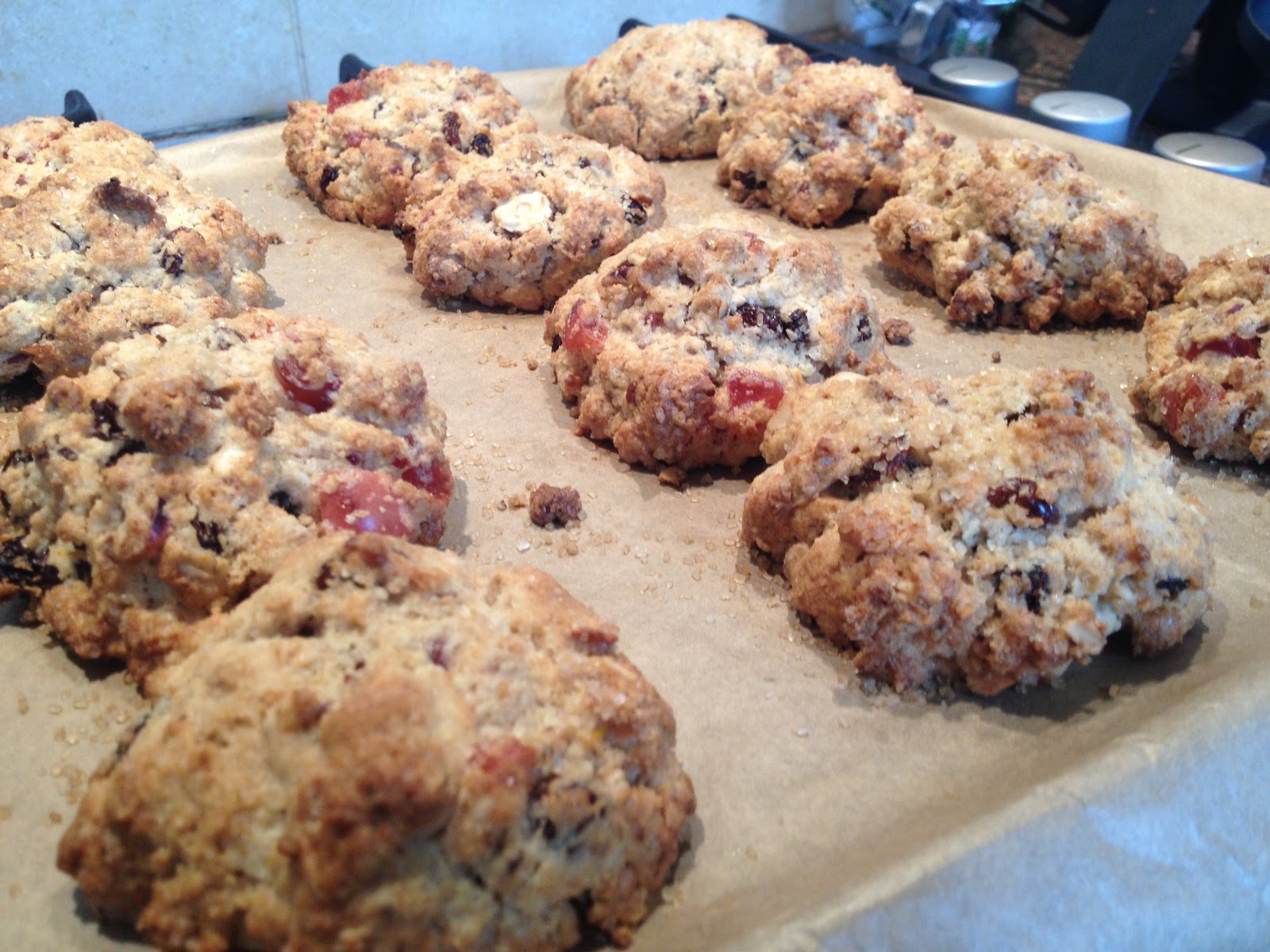 Mrs Bishop's Bakes and Banter: Cherry, Nut and Cognac Rock Cakes ...